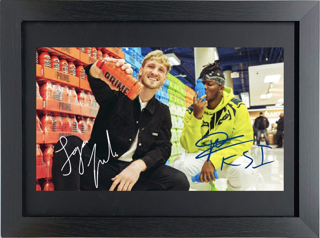 Logan Paul and KSI Signed Promo Poster A4 Reprint Framed - Etsy