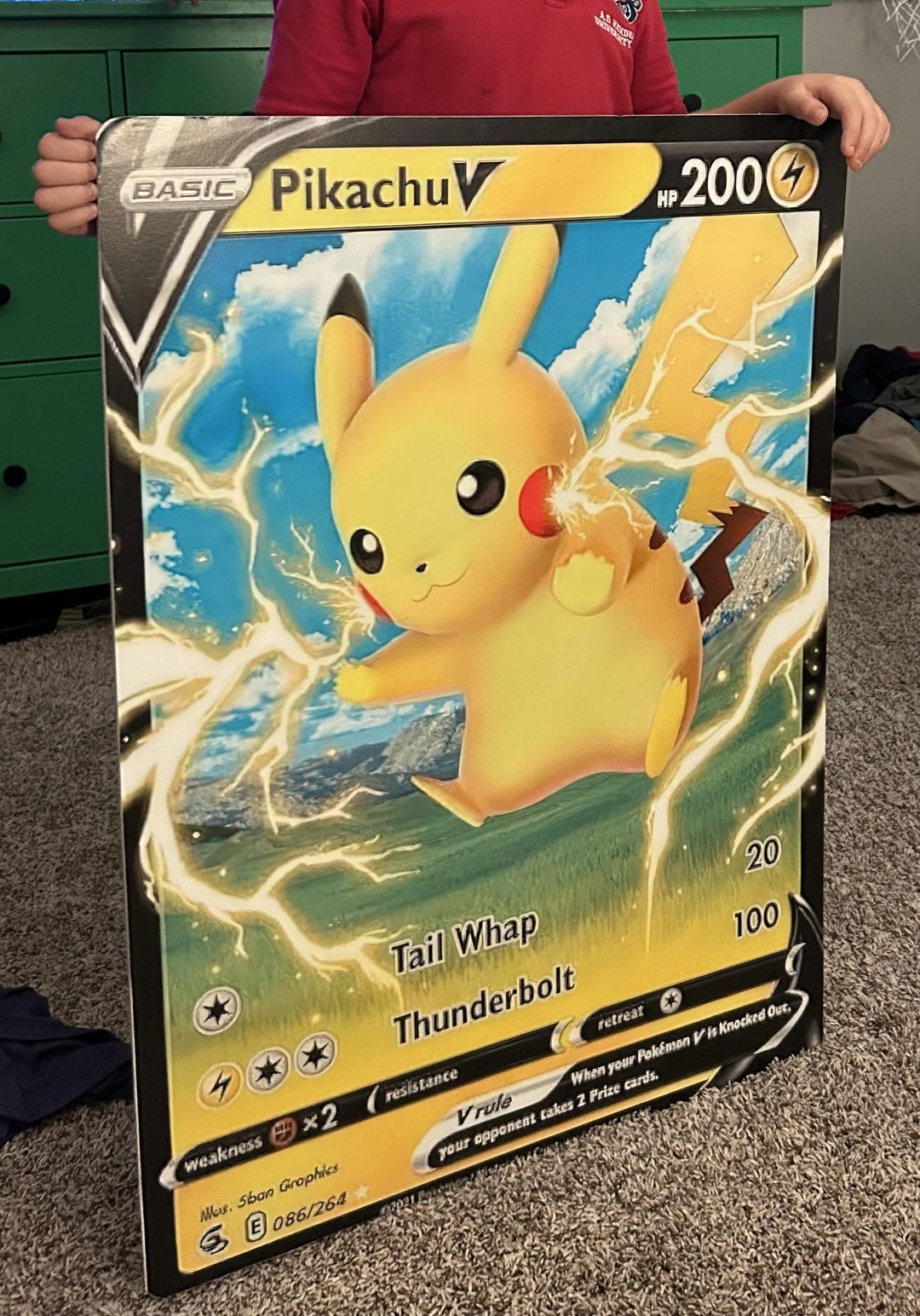 Huge Pokemon Card 23x32 Inches Double Sided - Etsy