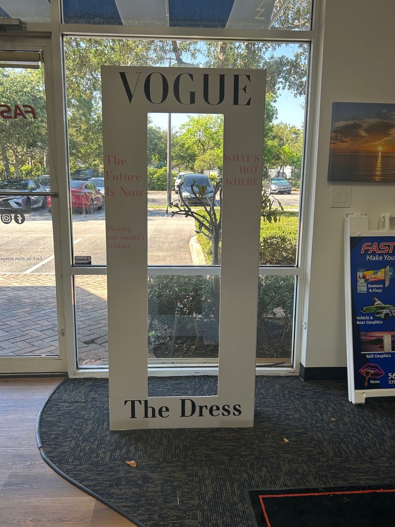 Life Size Vogue Magazine Cover Photo Booth - Self Standing - Etsy