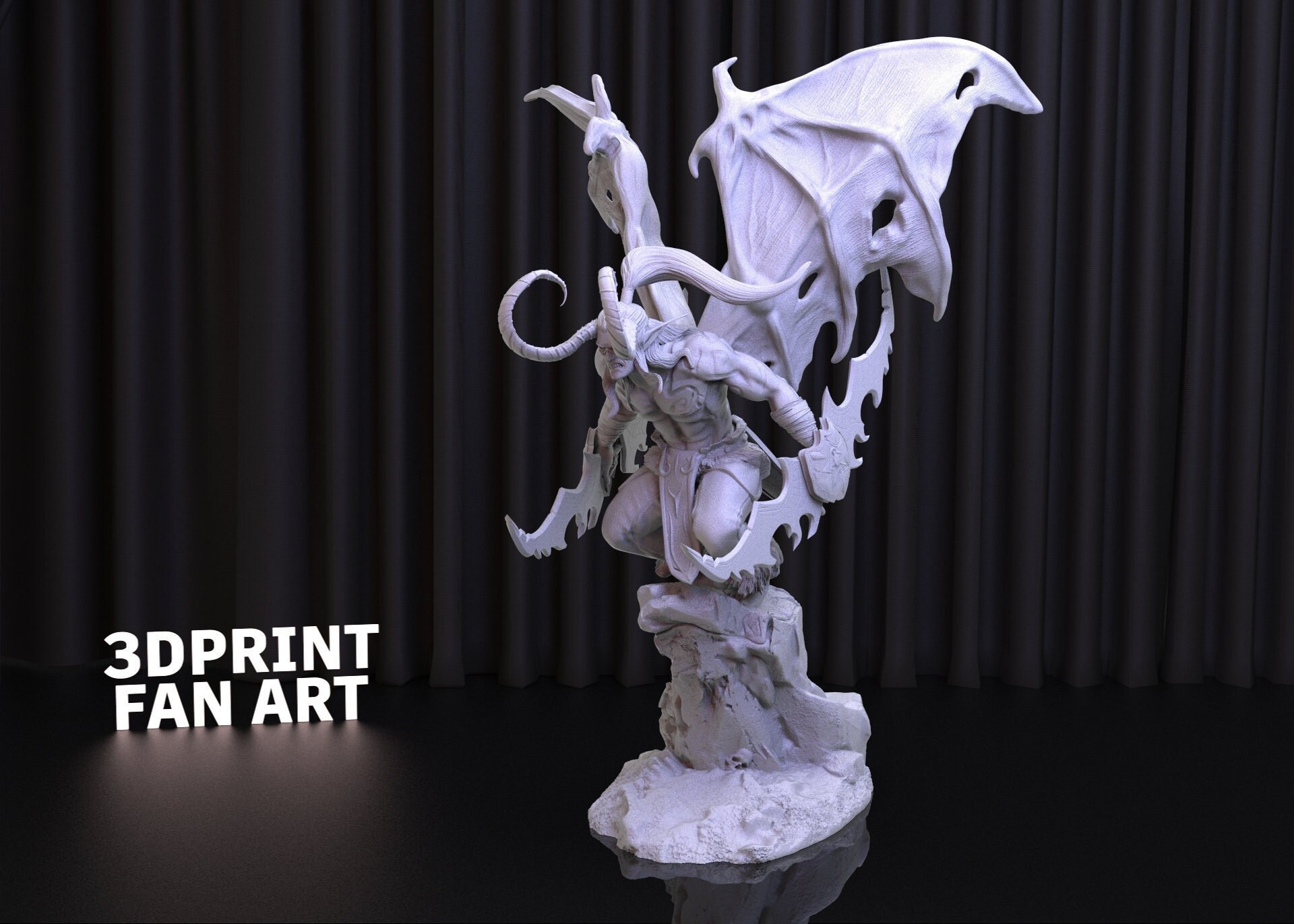 Illidan Stormrage 3D Print STL File for 3D Printing,3d Digital,instant ...