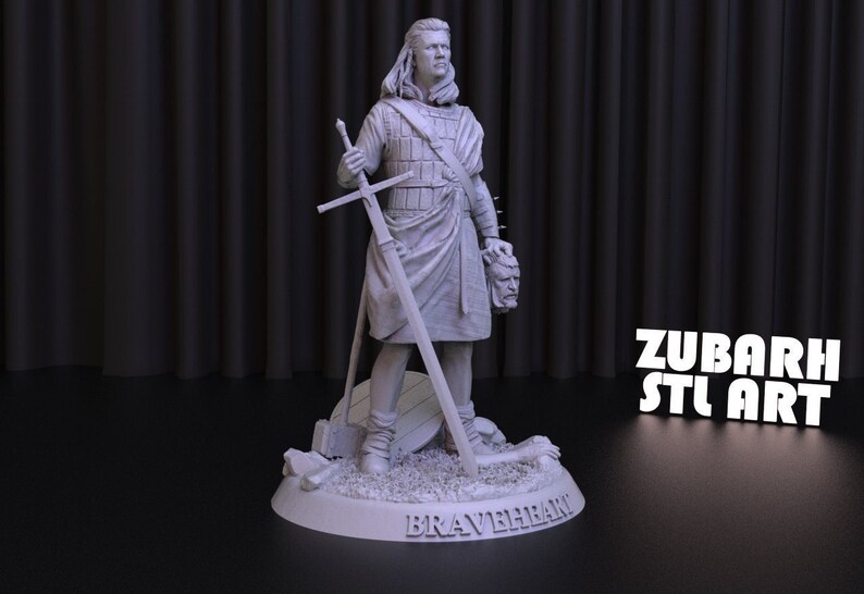 Braveheart Mel Gibson STL File for 3D Printing,3d Digital File, Stl 3D ...