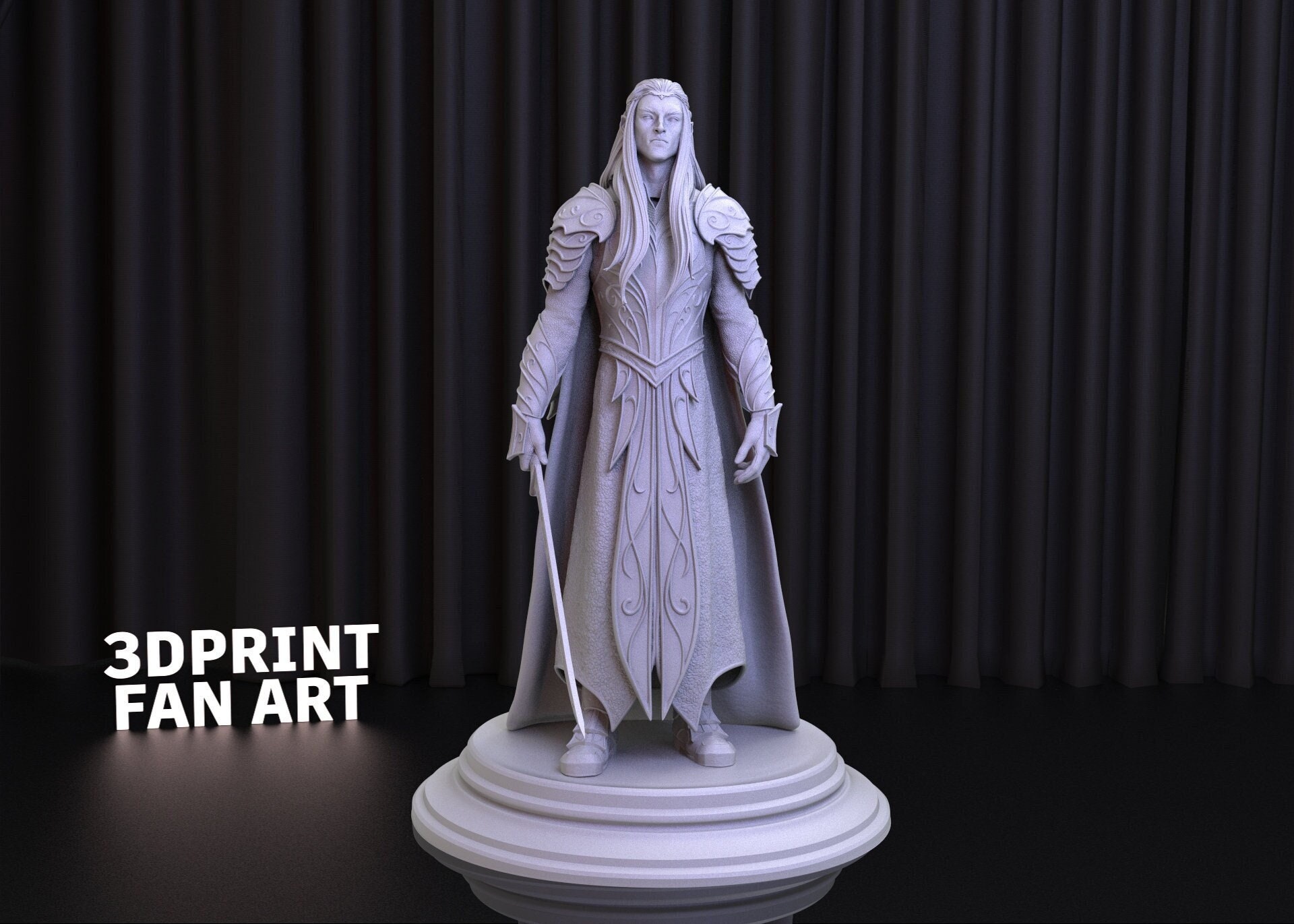 Thraundil Elf LOTR Stl File for 3D Printing,3d Digital File, Stl 3D ...