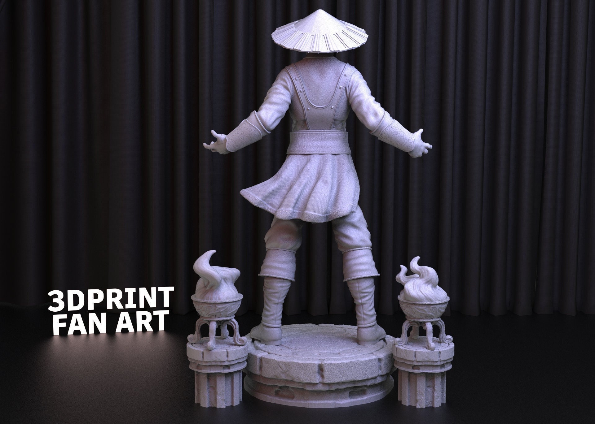 Raiden Mortal Combat STL File, 3D Movie Printed STL, Downloadable ...