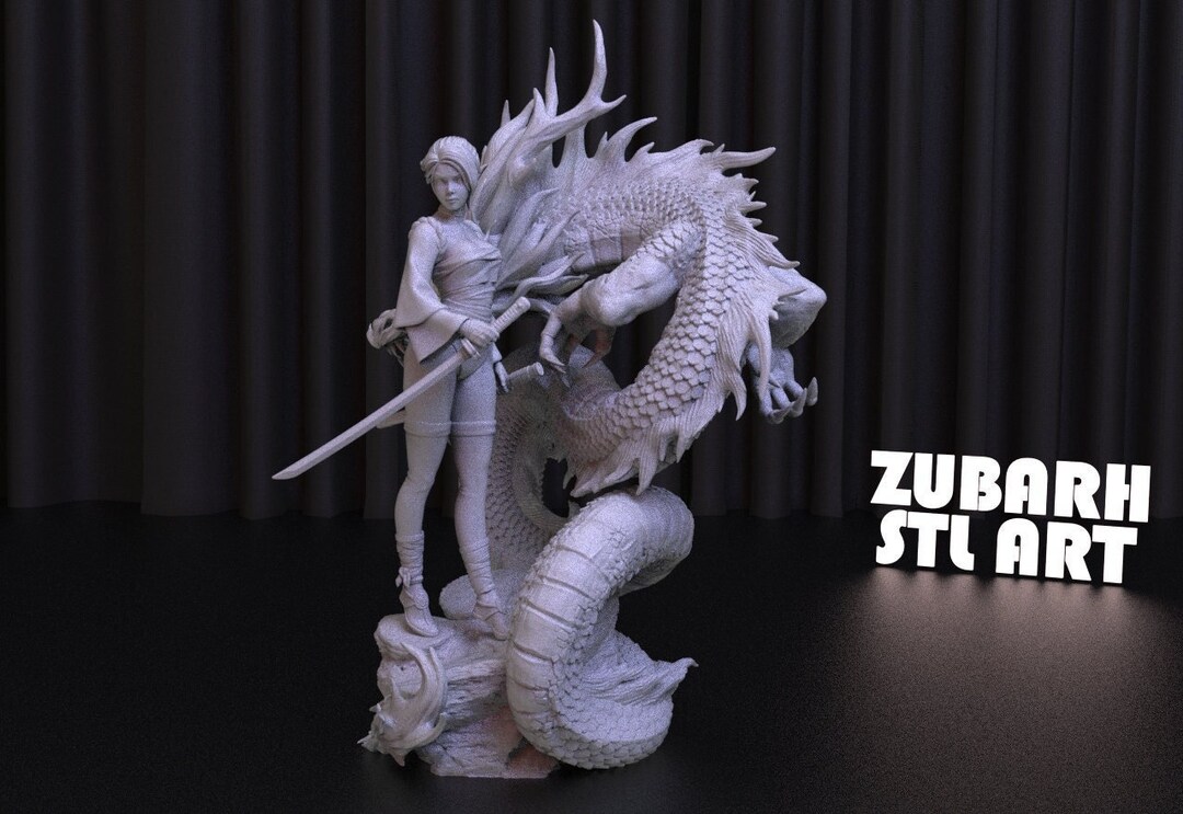 Anime Character Ryuu STL File for 3D Printing,3d Digital File, Stl 3D ...