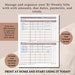 Monthly & Bi-weekly Bill Tracker, Neutral Color Scheme, Monthly Bill ...