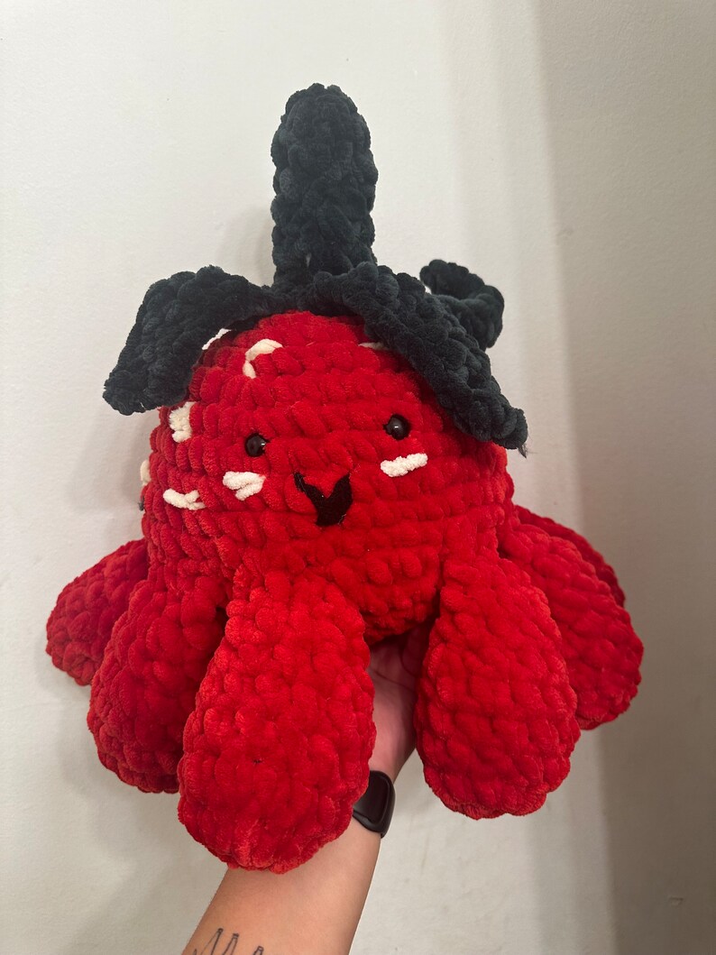 Jumbo Strawberry Octopus - Etsy