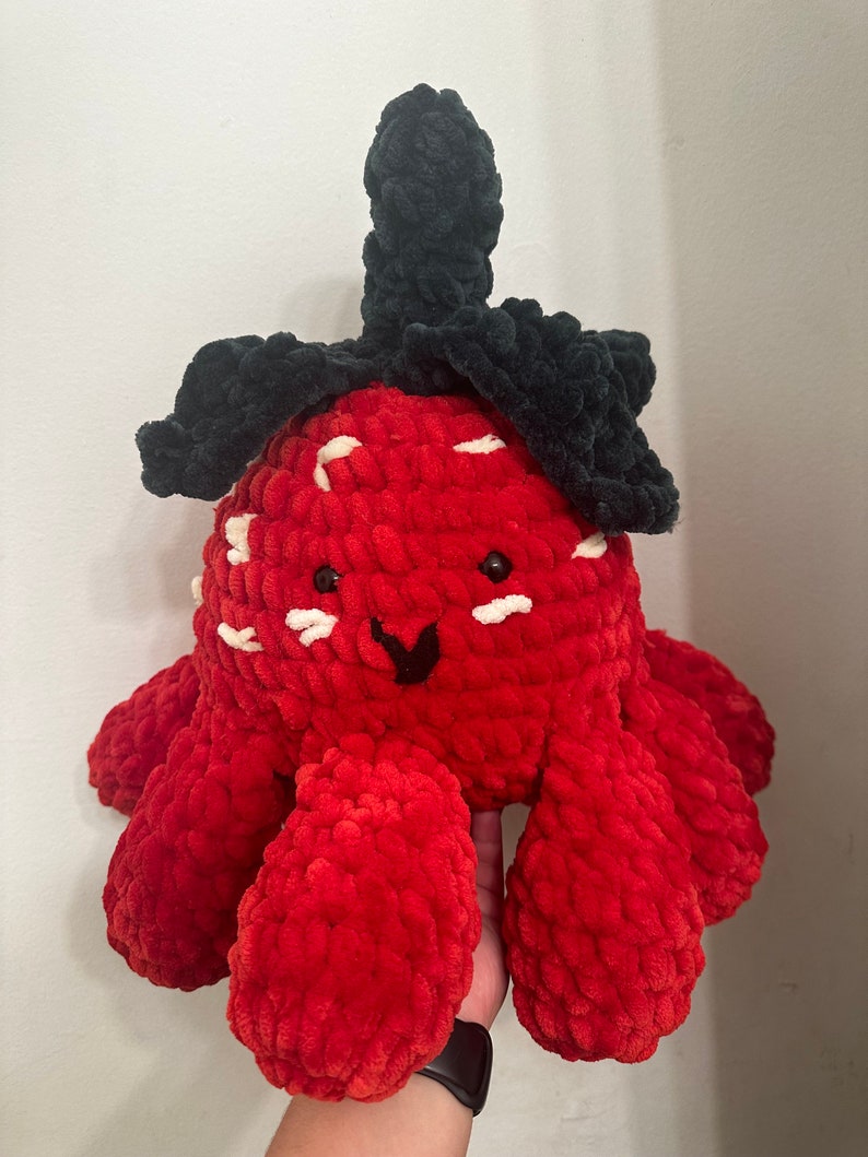 Jumbo Strawberry Octopus - Etsy