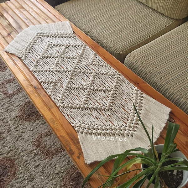 Macrame Table Runner - Etsy