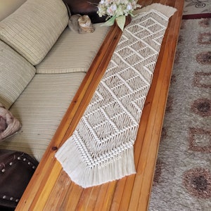 Macrame Table Runner , Cozy Room Decor, - Etsy
