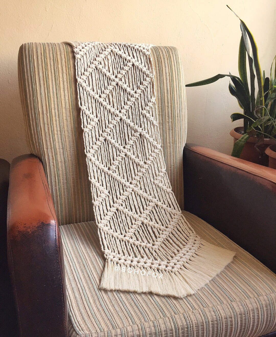 Macrame Table Runner , Cozy Room Decor, - Etsy
