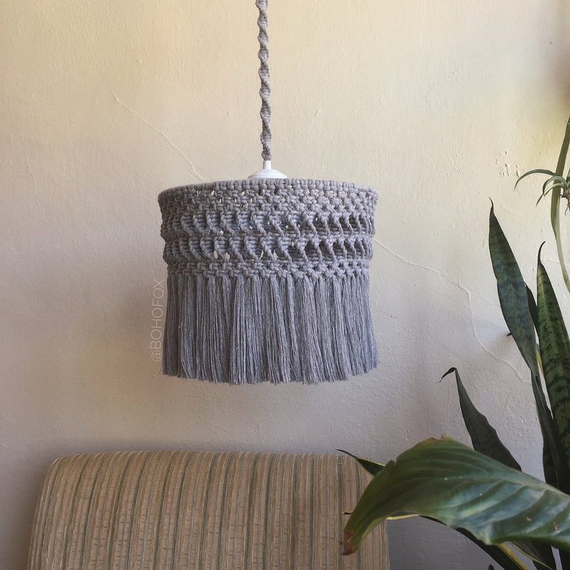 Macrame Lampshade - Etsy