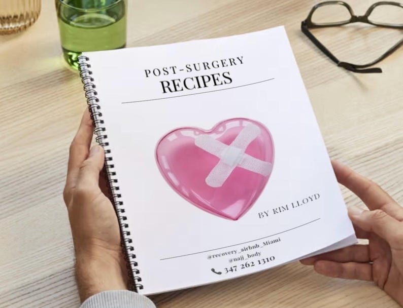Post-surgery Recipe Guide - Etsy