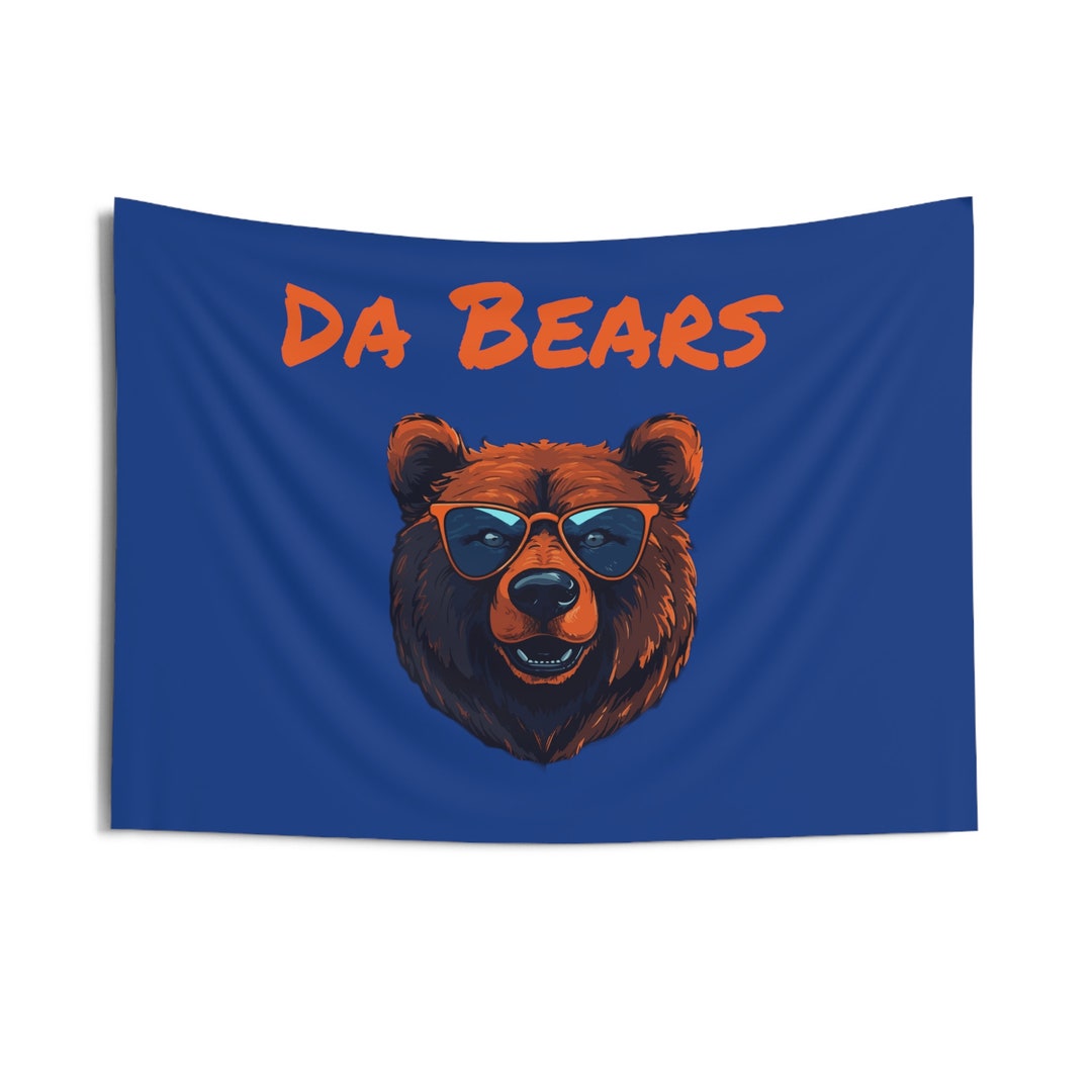 Chicago Bear Wall Banner - Da Bears Indoor Wall Tapestries - Bears Fan ...