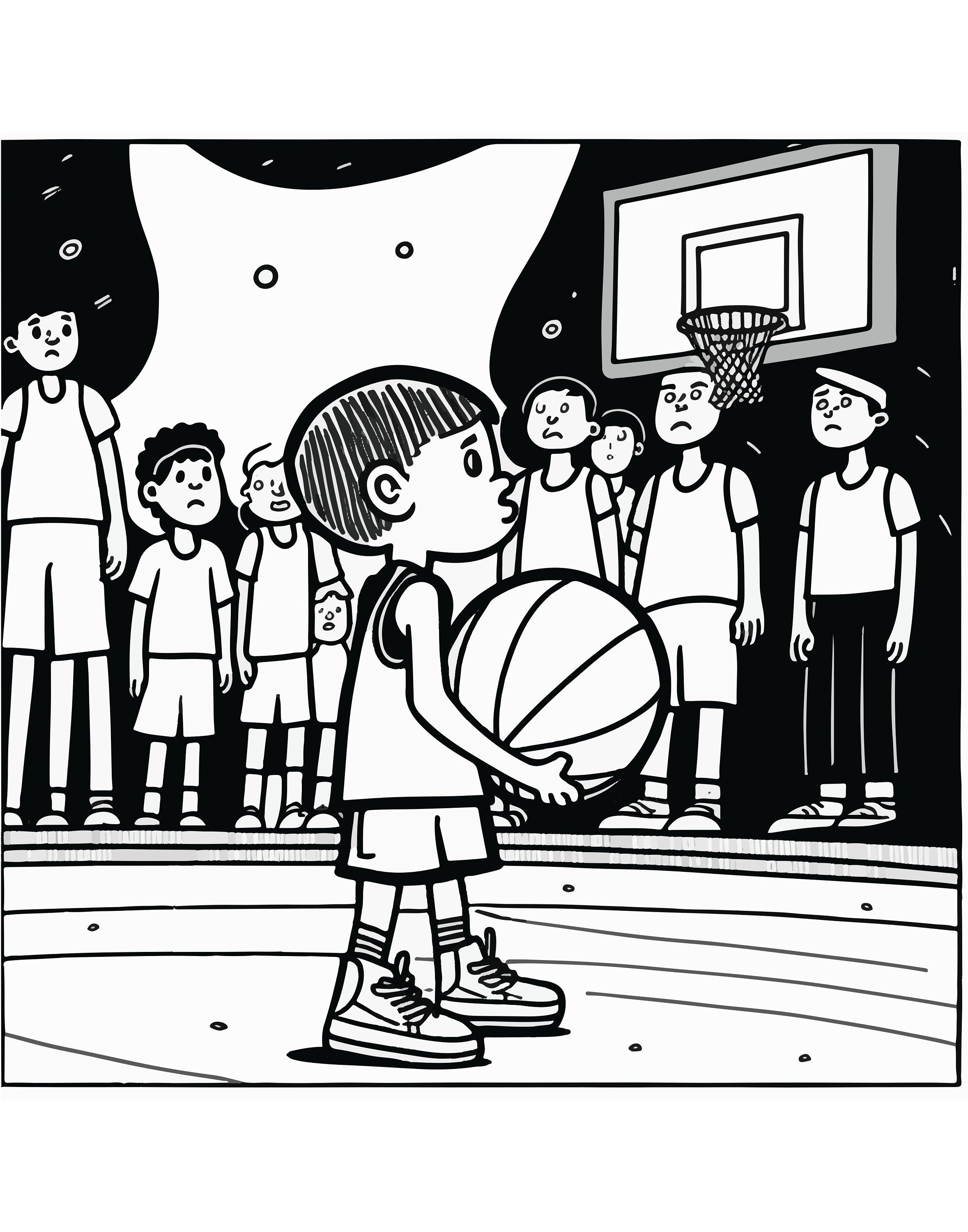 Basketball Coloring Page