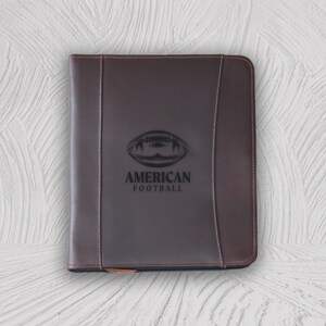 Personalized Leather Portfolio With Police Badge Engraving - Perfect ...