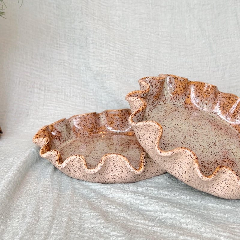 Ruffled Plates - Etsy