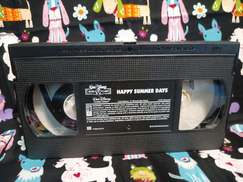 Walt Disney Cartoon Classics Special Edition: Happy Summer Days VHS - Etsy