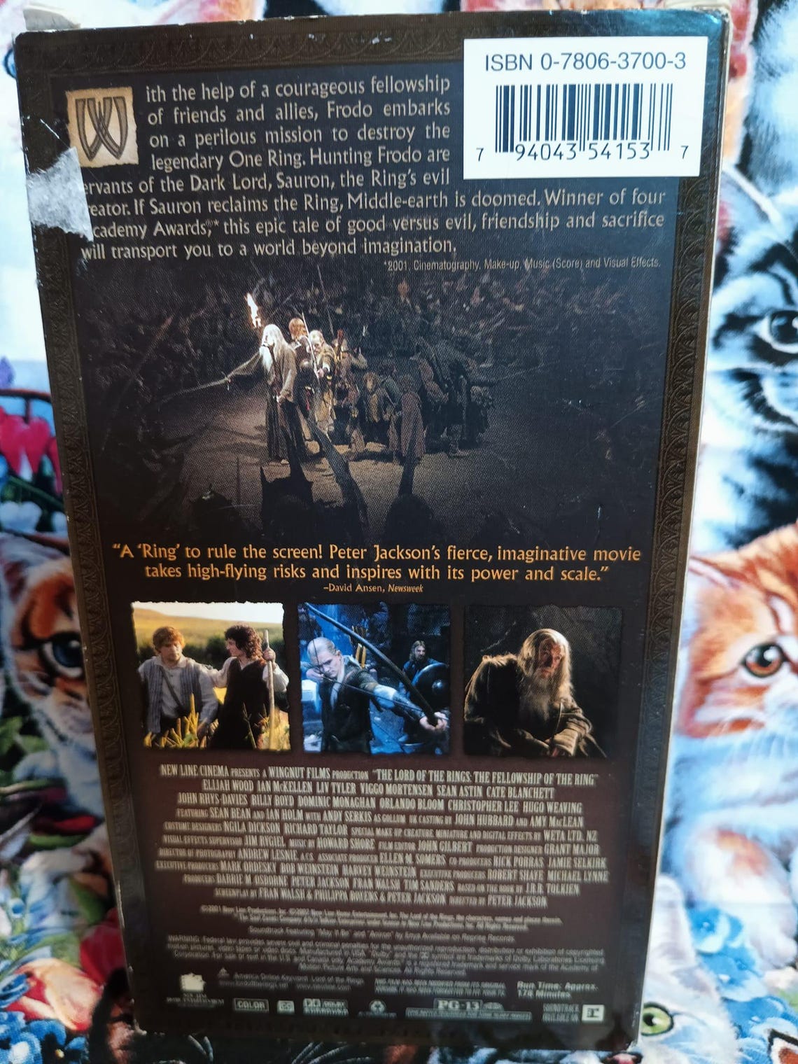 The Lord of the Ring: the Fellowship of the Ring VHS - Etsy