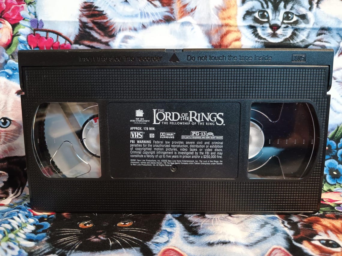 The Lord of the Ring: the Fellowship of the Ring VHS - Etsy