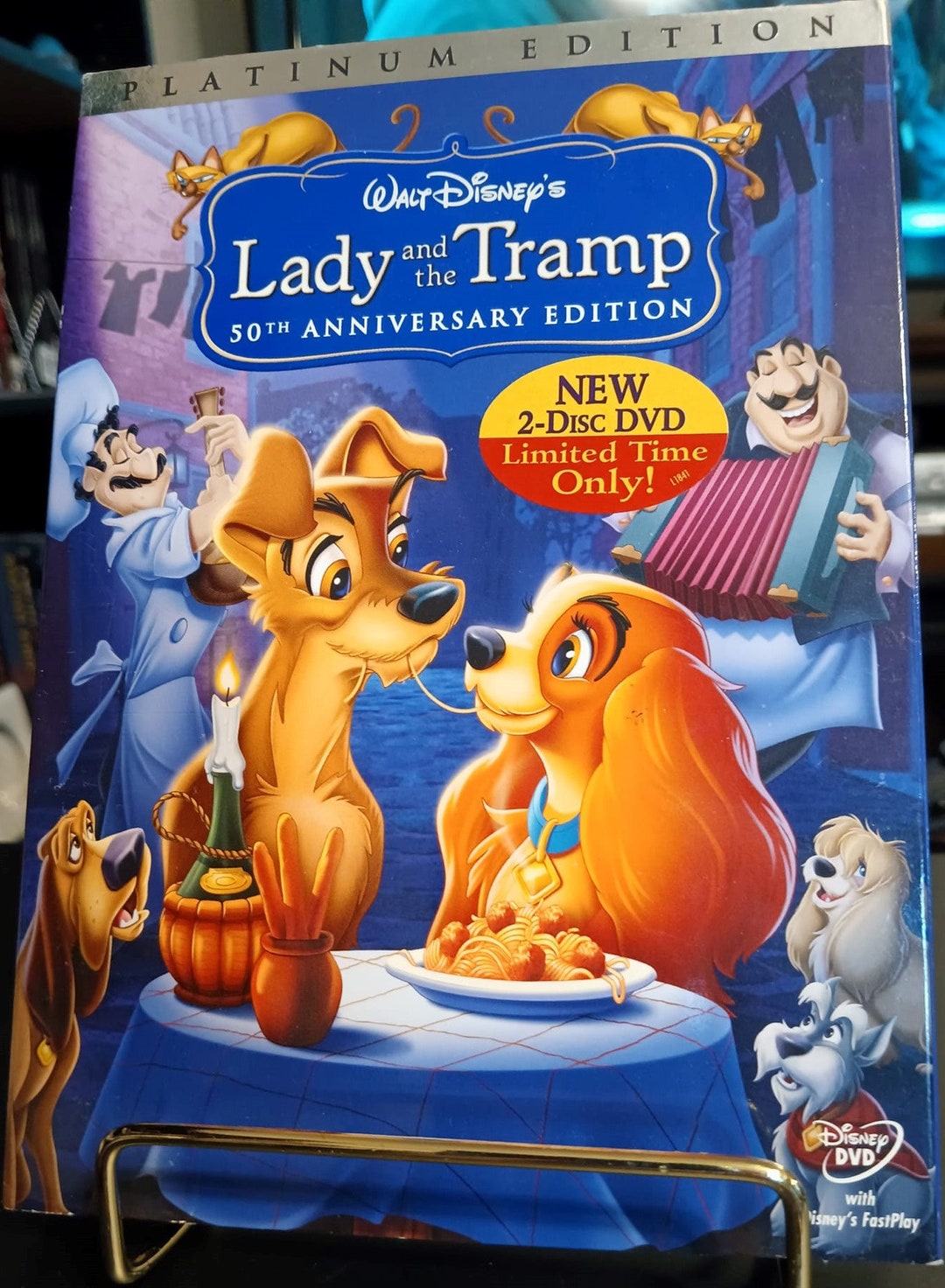 Disney's Lady and the Tramp 50th Anniversary Platinum Edition DVD - Etsy