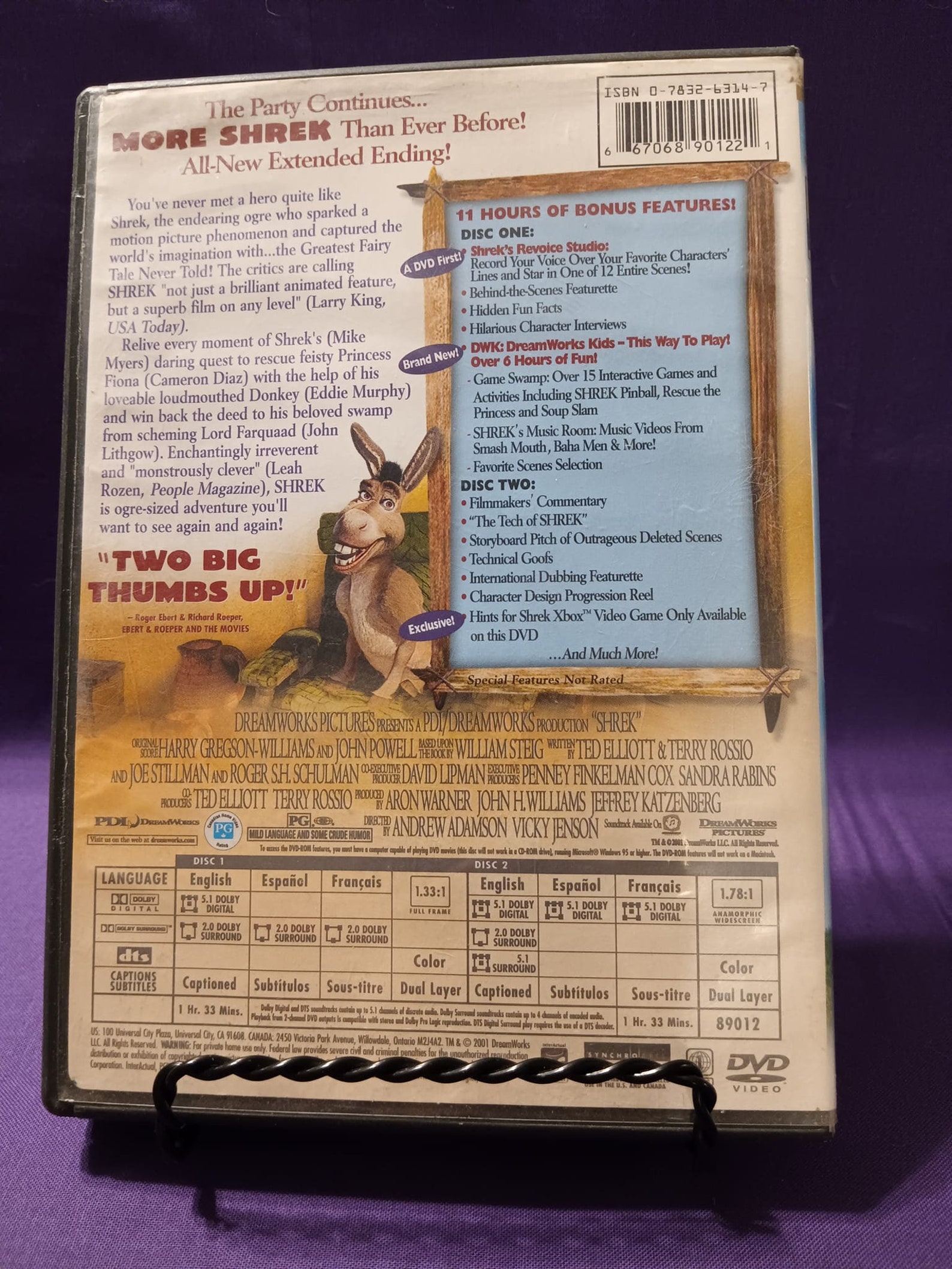 Shrek 2-disc Special Edition DVD - Etsy