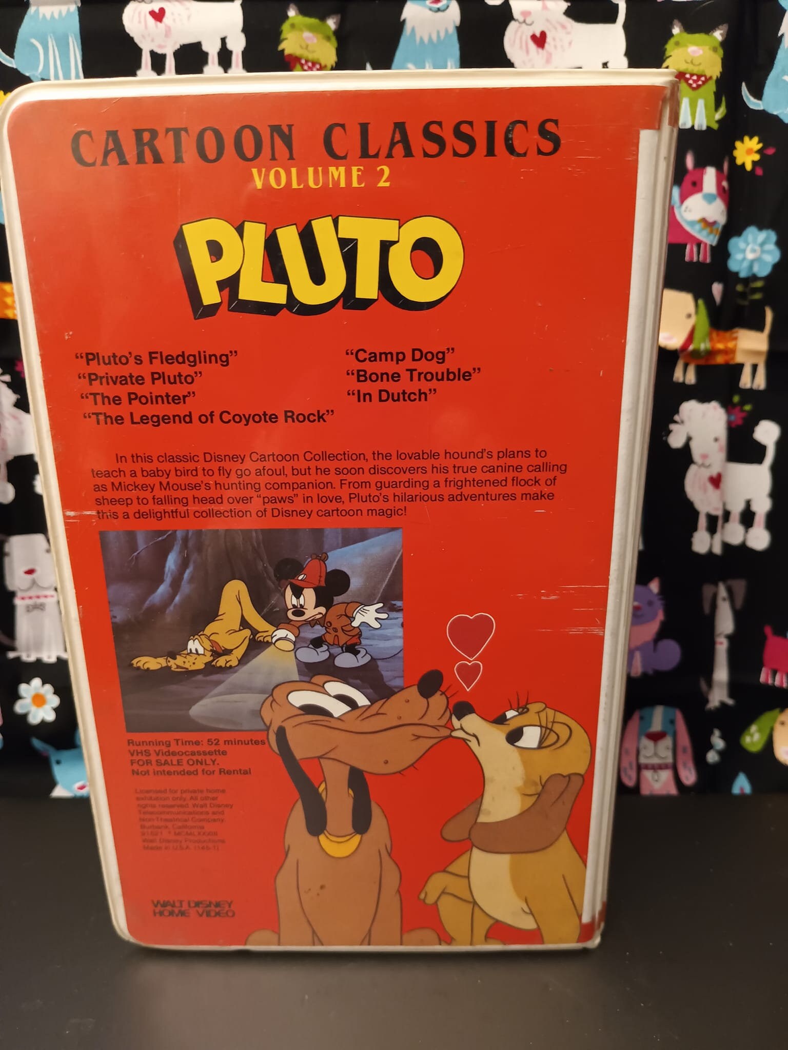 Walt Disney Cartoon Classics First Series Volume 2: Pluto VHS - Etsy