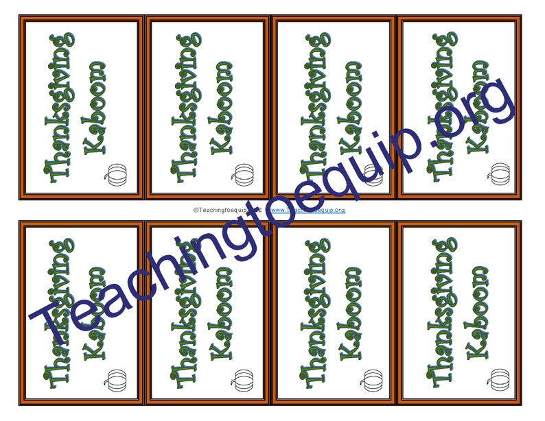 Thanksgiving Bible Verse Trivia Kaboom Game - Etsy