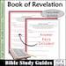 Revelation Bible Study Questions Worksheet Packet (2-part) - Etsy