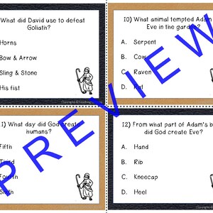 New Testament Bible Stories Trivia Cards Activity Task Cards - Etsy