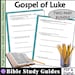 Bible Study Questions on Luke 2-part Worksheet Packet - Etsy