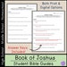 Book of Joshua Bible Study Questions Worksheets - Etsy
