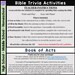 Bible Book of Acts Trivia Activities: Puzzles, Word Search, Maze, and ...