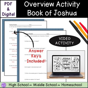 Summary of the Book of Joshua Overview Activity - Etsy