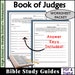 Book of Judges Bible Study Questions Worksheet Packet - Etsy