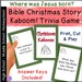 Jesus' Birth Bible Nativity Story Christmas Trivia Game - Etsy