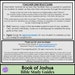 Book of Joshua Bible Study Questions Worksheets - Etsy