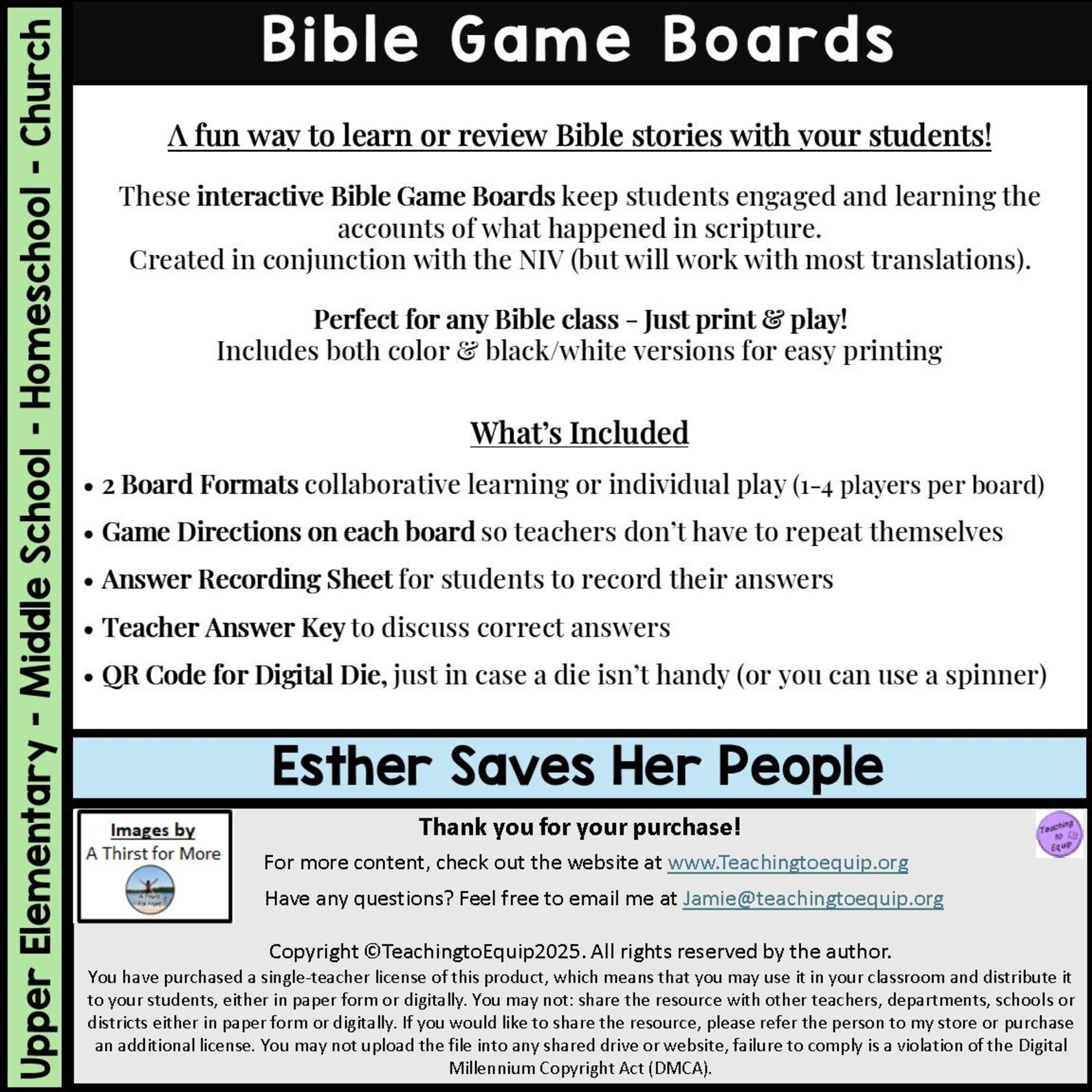 Bible Game Board: Book of Esther Story Lesson Activity Worksheet - Etsy