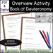 Deuteronomy Book of the Bible Summary Overview Activity Worksheets - Etsy