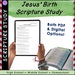 Jesus' Birth Bible Scripture Study Christmas Worksheet Activity - Etsy