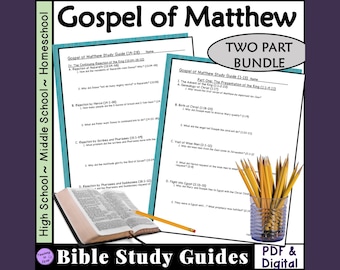 Bible Study Question Guide for Exodus 2-part Worksheet Packets - Etsy