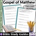 Bible Study Question Guide for Exodus 2-part Worksheet Packets - Etsy
