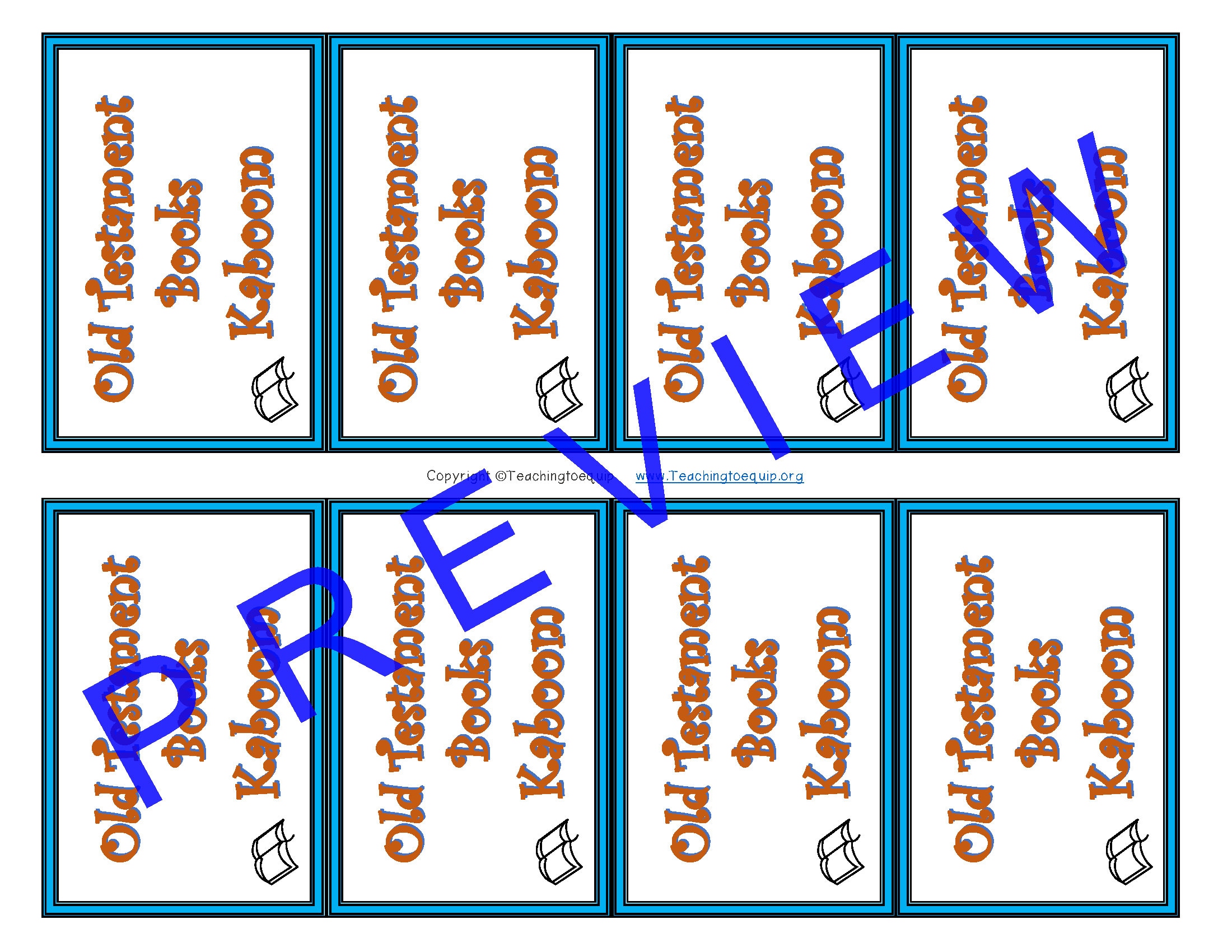 Old Testament Bible Books Order Trivia Game Task Cards - Etsy