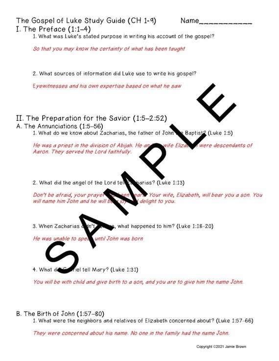 John Bible Study Questions