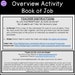Summary of the Book of Job Bible Summary Overview Activity - Etsy