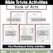 Bible Book of Acts Trivia Activities: Puzzles, Word Search, Maze, and ...