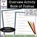 Summary of the Book of Joshua Overview Activity - Etsy