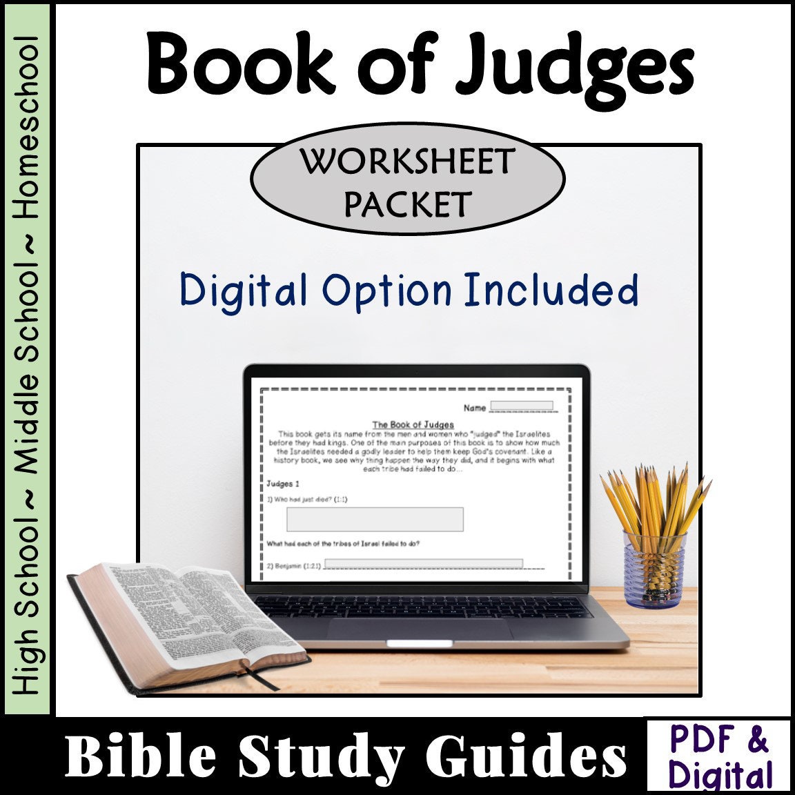 Book of Judges Bible Study Questions Worksheet Packet - Etsy