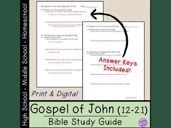 John Bible Study Questions