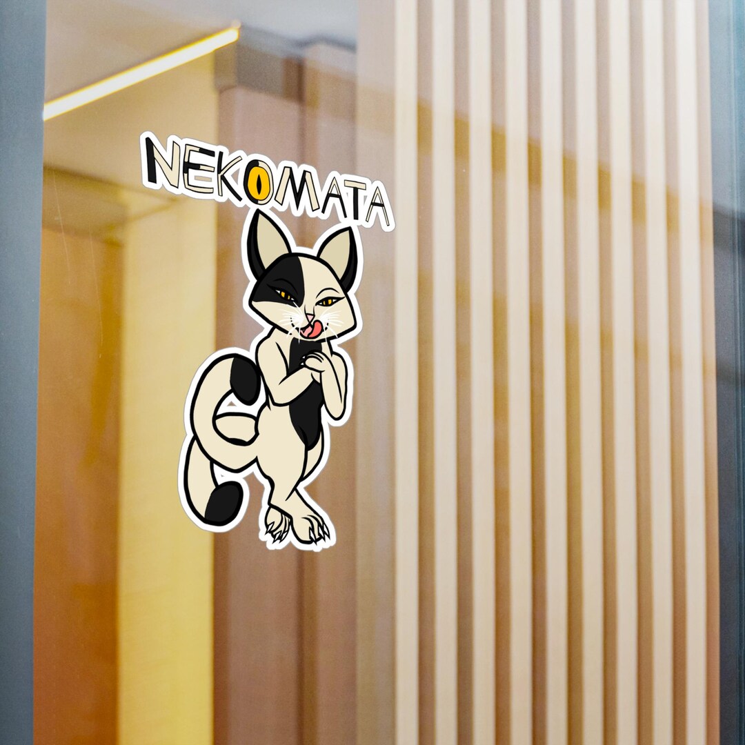 Nekomata Stickers Japanese Two Tailed Cat Yokai Folklore Mythical ...
