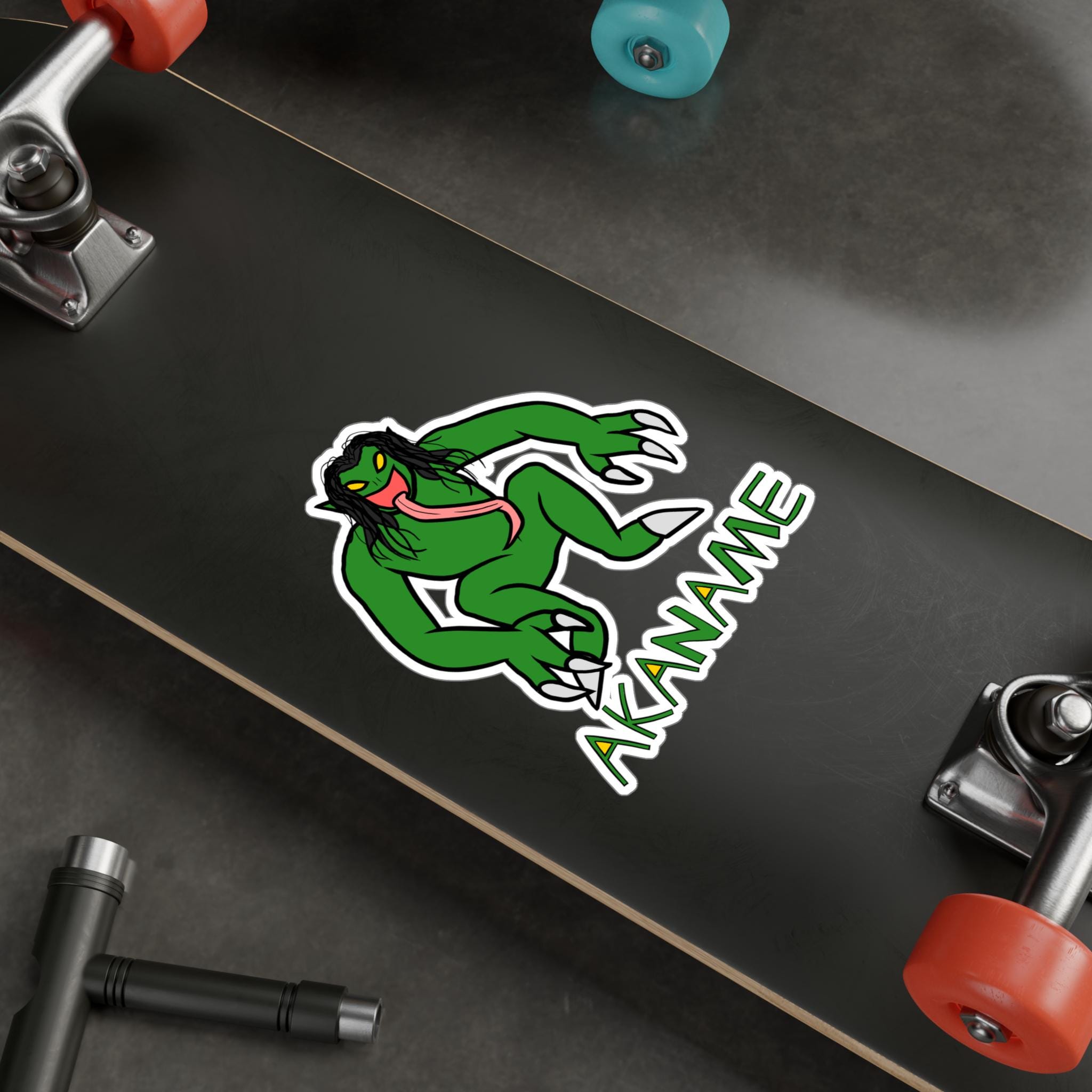 Akaname Vinyl Decals – Creepy Japanese Filth Licking Yokai Kiss-cut ...